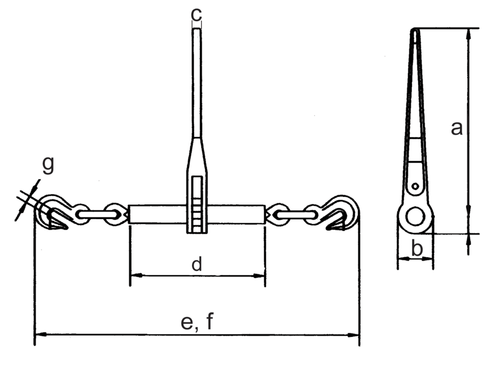 Powertex Load Binder with Hooks | Lifting Gear UK